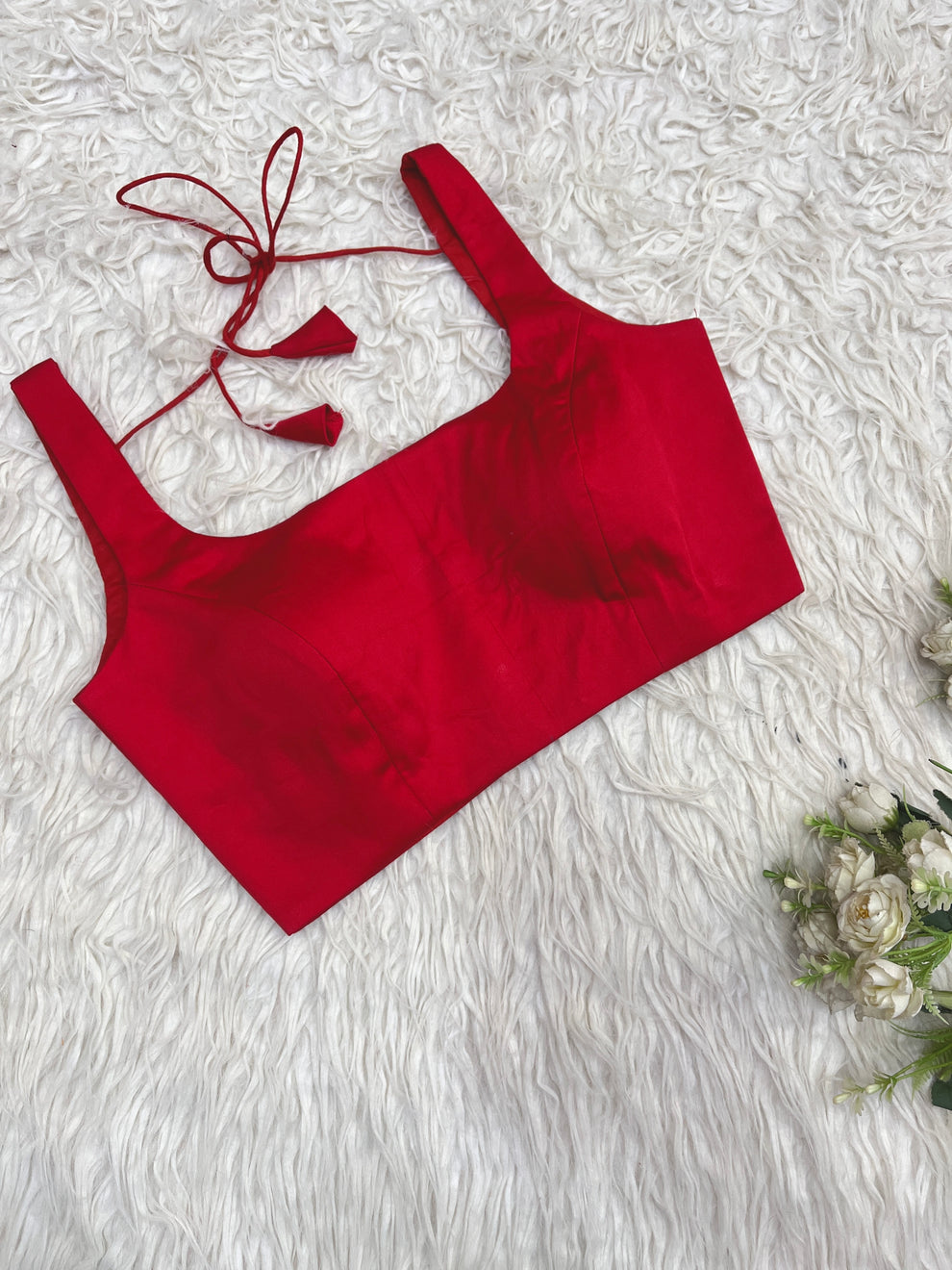 Red Backless Strap Blouse – The Loom Store