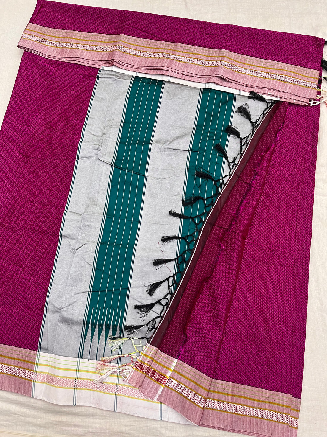 Pinky Pink Khun Saree – The Loom Store