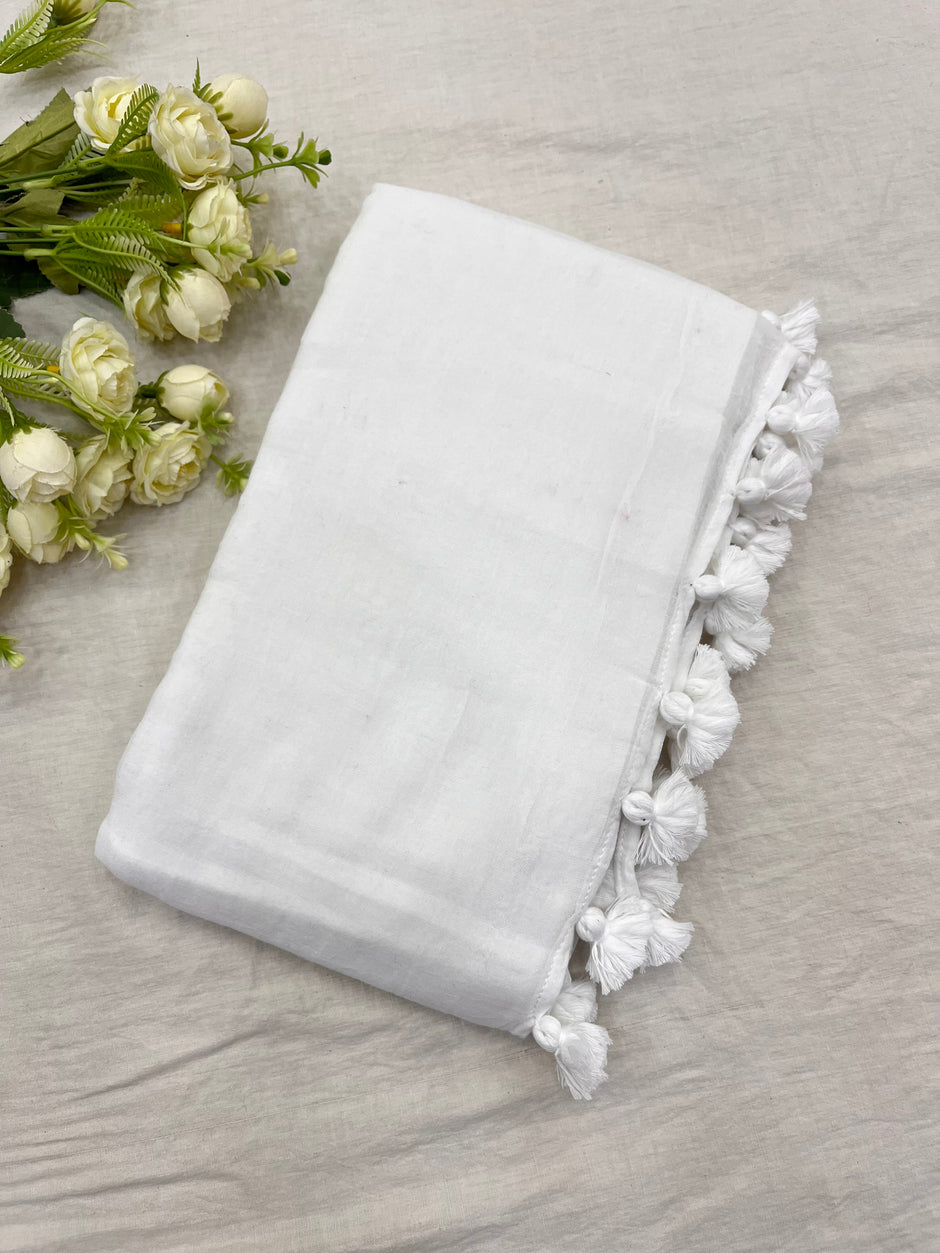 Plain Mulmul Sarees – Page 2 – The Loom Store
